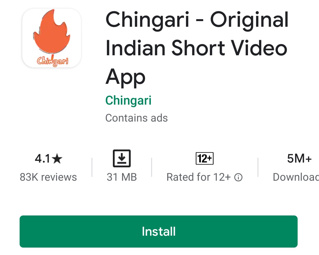 Chingari App Jumps to 10 Million Downloads from 100,000 After TikTok ...