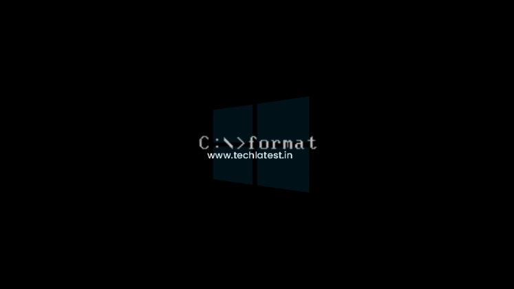 How to Delete/Format Local Disk C or Windows Partition | TechLatest