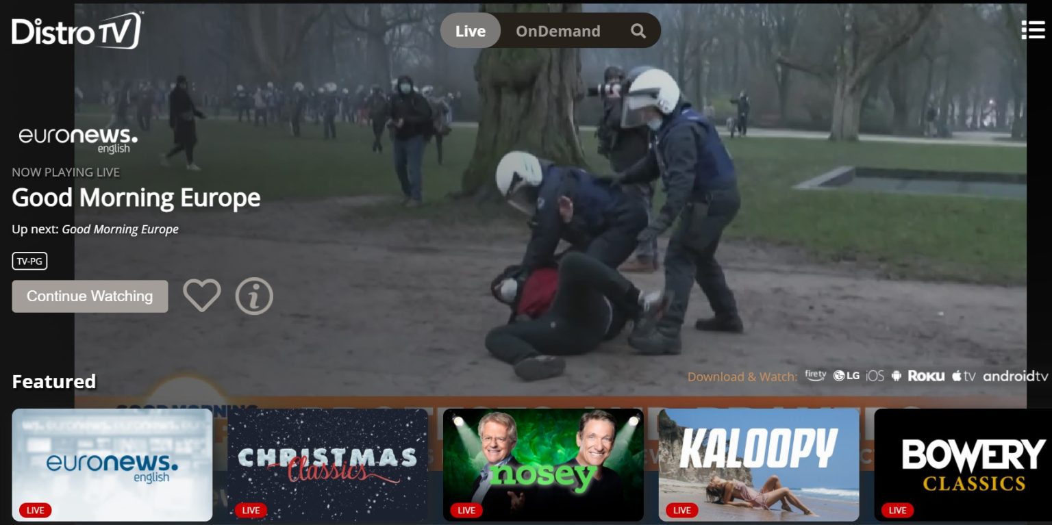 11 Free Live TV Streaming Sites Available | TechLatest