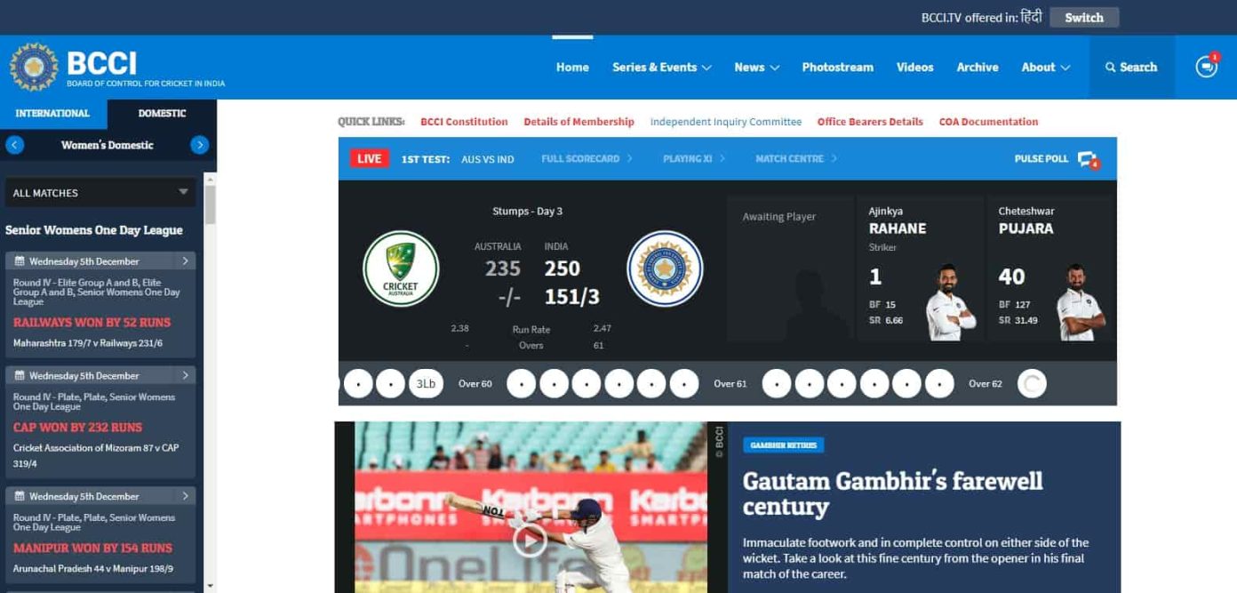 10 Best Live Cricket Streaming Sites | TechLatest