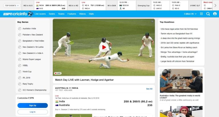 10 Best Live Cricket Streaming Sites | TechLatest
